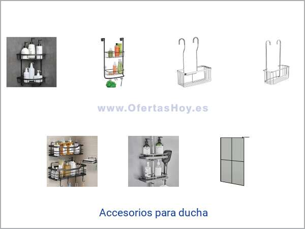 Ofertas en Accesorios para ducha Hoy - Precios, descuentos y reseñas.